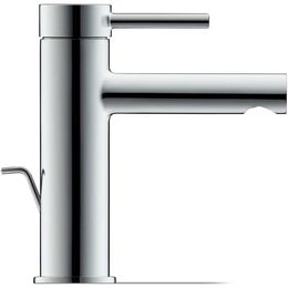 Duravit M FreshStart Circle Waschtischarmatur CE1021001010 mit Zugstangen-Ablaufgarnitur, Ausladung 117mm, chrom Hochglanz