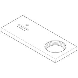 Dornbracht Rosette 091101187-06 091101187 150 x 60 x 9 mm platin matt