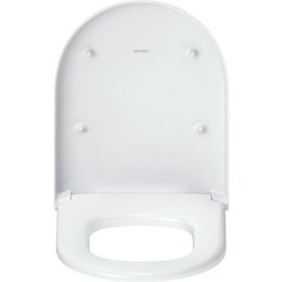 Duravit Univavo WC-Sitz D-shaped 0023490000 Absenkautomatik, abnehmbar, Scharniere Edelstahl, Wei&szlig;