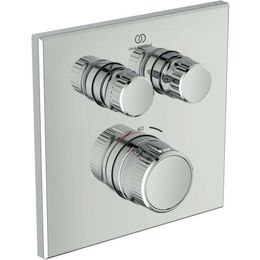 Ideal Standard CeraTherm Navigo Armaturenpaket BE129AA Unterputz-Brausethermostat, Stabhandbrause, chrom