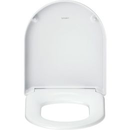 Duravit Univavo WC-Sitz D-shaped 0023590000 Absenkautomatik, abnehmbar, Scharniere Edelstahl, Wei&szlig;