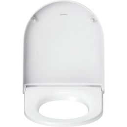 Duravit Univavo WC-Sitz D-shaped compact 0024190000 Absenkautomatik, abnehmbar, Scharniere Edelstahl, Wei&szlig;