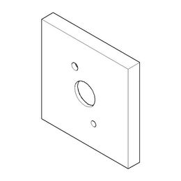 Dornbracht Rosette 092782006-06 092782006 60 x 60 x 9 mm platin matt