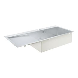 Grohe Sp&uuml;lbecken 31582SD1 116x52cm, Edelstahl, mit Abtropffl&auml;che, rh, rechts einbaubar