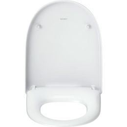 Duravit Univavo WC-Sitz D-shaped 0024490000 Absenkautomatik, abnehmbar, Scharniere Edelstahl, Wei&szlig;
