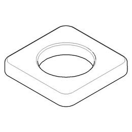 Dornbracht Rosette 092796019-00 092796019 63 x 63 x 9,5mm chrom