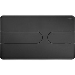 Viega Visign for Style Bet&auml;tigungsplatte 801731 220x130x6mm, f&uuml;r Unterputz-Sp&uuml;lkasten, Kunststoff schwarz matt