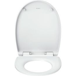 Duravit Univavo WC-Sitz Oval 0023190000 Absenkautomatik, abnehmbar, Scharniere Edelstahl, Wei&szlig;
