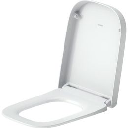 Duravit Univavo WC-Sitz Eckig 0023890000 Absenkautomatik, abnehmbar, Scharniere Edelstahl, Wei&szlig;