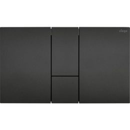Viega Visign for Style Bet&auml;tigungsplatte 801748 220x130x6mm, f&uuml;r Unterputz-Sp&uuml;lkasten, Kunststoff schwarz matt