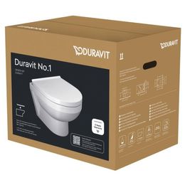 Duravit No. 1 Wand-WC-Set 45750900A1 rimless, mit Wand-WC, WC-Sitz