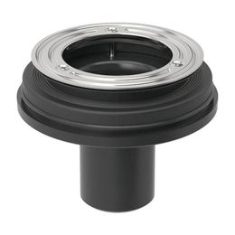 Geberit d90 Duschwannenablauf 150592001 f&uuml;r stockwerksdurchdringende Montage, ohne Geruchsverschluss, DN 50, &Oslash; 50 mm