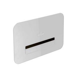 Villeroy & Boch Villeroy und Boch WC-Bet&auml;tigungsplatte 922311RE 26,9x16,1x1,3cm, elektronisch, Glossy White