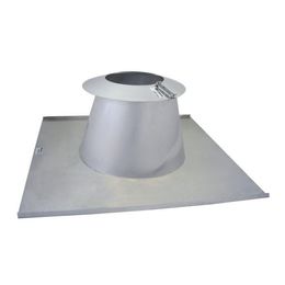 Bertrams Dw Dacheindichtungsflansch 22DE15VA300VA 0-15Grad, mit Regenkragen, &Oslash; 300 mm