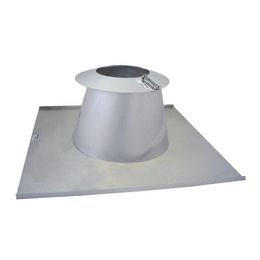 Bertrams Dw Dacheindichtungsflansch 22DE15VA130VA 0-15Grad, mit Regenkragen, &Oslash; 130 mm