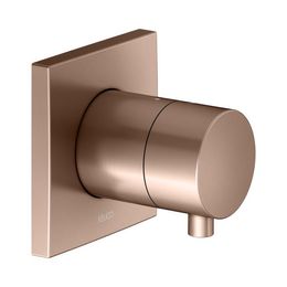 KEUCO IXMO Fertigmontageset 59541291002 rotgold geb&uuml;rstet, Unterputz-Absperrventil, eckig, f&uuml;r 1 Verbraucher