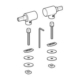 Geberit Ersatz Edelstahlscharniere 598114000 zu WC Sitz Joly 571005000 vor BJ 03/2014