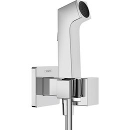 Hansgrohe Bidette Duschkopf 29233000 1 Strahlart E wassersparend f&uuml;r Warmwasser mit Duschkopfhalterung und Duschschlauch 125 cm, chrom