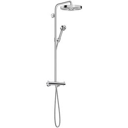 Hansgrohe AXOR One Duschsystem mit Thermostat und Duschkopf 280 48794000 Unterputz, Fertigmontageset ,1 Strahlart, 13,2 l/min, chrom