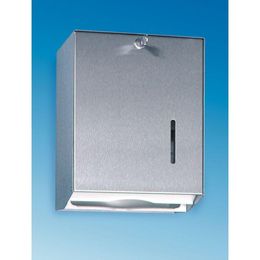CWS Universal Handtuchspender 903110500 Aluminium eloxiert, mit Zylinderschloss, f&uuml;r 750 Blatt