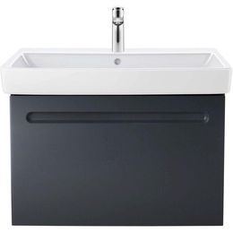 Duravit No. 1 M&ouml;bel-Waschtisch 23758000002 80x46cm, mit Hahnloch, &Uuml;berlauf, Hahnlochbank, wei&szlig;
