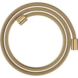 Hansgrohe Textilbrauseschlauch 28261250 1600 mm, Mutter beidseitig zylindrisch, brushed gold optic