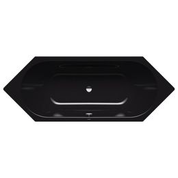 Kaldewei Vaio Duo 6 Badewanne 233234013701 210x80cm, Vollantislip Perl-Effekt, schwarz