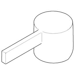 Dornbracht Hebel 52 mm x- Stream - c 092067005-00 160x90x90_chrom