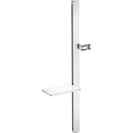 Duravit Brausestange mit Ablage UV0600015010 800mm, Chrom Hochglanz