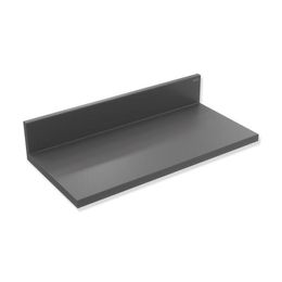 HEWI System 900 Q Ablage 900Q03.00060SC pulverbeschichtet dunkelgrau perlglimmer tiefmatt, aus Metall, 200x40x98mm