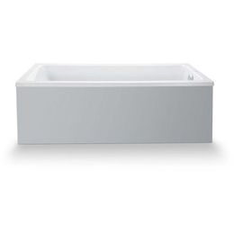 Duravit No. 1 Rechteck-Badewanne 700491000000000 180 x 80 x 40 cm, Einbauversion, mit einer R&uuml;ckenschr&auml;ge, wei&szlig;