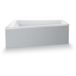 Duravit No. 1 Trapez-Badewanne 700506000000000 160 x 85 x 46 cm, Einbauversion, mit einer R&uuml;ckenschr&auml;ge links, wei&szlig;