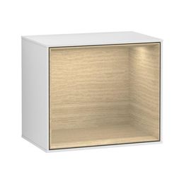 Villeroy & Boch Villeroy und Boch Finion Bad Wandregal FD10PCMT 41,8x35,6x27cm, Regal Oak Veneer, White matt lacquer