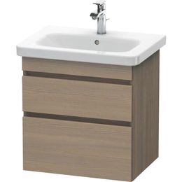 Duravit DuraStyle Waschtisch-Unterschrank DS648003535 58 x 44,8 cm, Eiche terra, 2 Schubk&auml;sten, wandh&auml;ngend