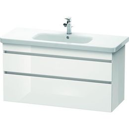 Duravit DuraStyle Waschtisch-Unterschrank DS649502218 113 x 44,8 cm, wei&szlig; hochglanz/wei&szlig; matt, 2 Schubk&auml;sten, wandh&auml;ngend
