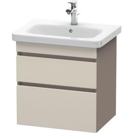 Duravit DuraStyle Waschtisch-Unterschrank DS648009143 58 x 44,8 cm, taupe/basalt matt, 2 Schubk&auml;sten, wandh&auml;ngend