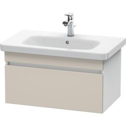 Duravit DuraStyle Waschtisch-Unterschrank DS638109118 73 x 44,8 cm, taupe/wei&szlig; matt, 1 Auszug, wandh&auml;ngend