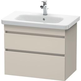 Duravit DuraStyle Waschtisch-Unterschrank DS648109191 73 x 44,8 cm, taupe, 2 Schubk&auml;sten, wandh&auml;ngend