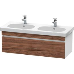 Duravit DuraStyle Waschtisch-Unterschrank DS638602118 115 x 45,3 cm, nussbaum dunkel/wei&szlig; matt, 1 Auszug, wandh&auml;ngend