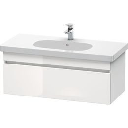 Duravit DuraStyle Waschtisch-Unterschrank DS638502218 100 x 45,3 cm, wei&szlig; hochglanz/wei&szlig; matt, 1 Auszug, wandh&auml;ngend