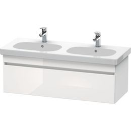 Duravit DuraStyle Waschtisch-Unterschrank DS638602218 115 x 45,3 cm, wei&szlig; hochglanz/wei&szlig; matt, 1 Auszug, wandh&auml;ngend