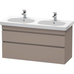 Duravit DuraStyle Waschtisch-Unterschrank DS648604343 115 x 45,3 cm, basalt matt, 2 Schubk&auml;sten, wandh&auml;ngend