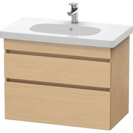 Duravit DuraStyle Waschtisch-Unterschrank DS648403030 80 x 45,3 cm, Eiche natur, 2 Schubk&auml;sten, wandh&auml;ngend