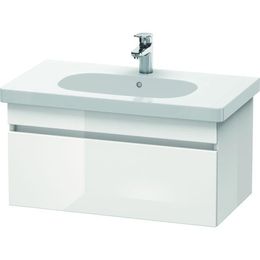 Duravit DuraStyle Waschtisch-Unterschrank DS638402243 80 x 45,3 cm, wei&szlig; hochglanz/basalt matt, 1 Auszug, wandh&auml;ngend