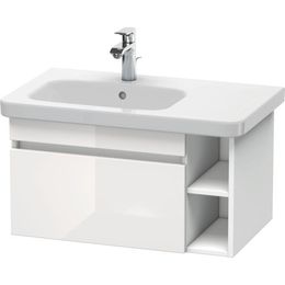 Duravit DuraStyle Waschtisch-Unterschrank DS639402218 73 x 44,8 cm, Becken links, wei&szlig; hochglanz/wei&szlig; matt, 1 Auszug