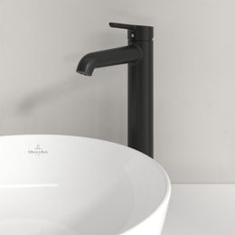 Villeroy & Boch Villeroy und Boch Skyla Waschtischarmatur TVW116003000K5 hoher Auslauf, Messing, AquaSmart, Matt Black