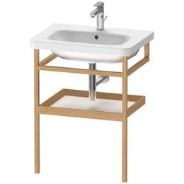 Duravit DuraStyle Handtuchhalter DS988102276 59 x 44 cm, wei&szlig; hochglanz/Eiche massiv, mit Ablage