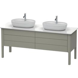 Duravit Luv Waschtischunterschrank LU9567B9292 178,3x57x74,3cm, Steingrau Seidenmatt, 2 Schubk&auml;sten, 2 Ausz&uuml;ge, stehend