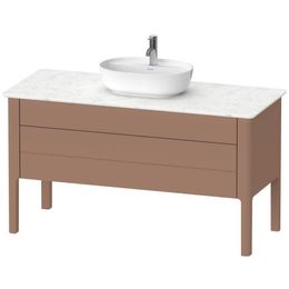 Duravit Luv Waschtisch-Unterschrank LU956605454 133,8x57x74,3cm, 1 Schubkasten, 1 Auszug, stehend, Mandel Seidenmatt
