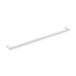 HEWI System 900 Q Badetuchhalter 900Q30.00260DX pulverbeschichtet wei&szlig; tiefmatt, Edelstahl, 800x20x70mm